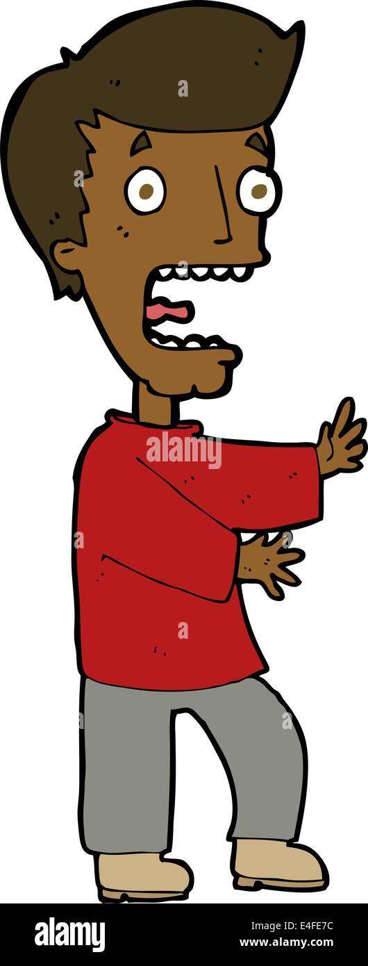 cartoon terrified man Stock Vector Image & Art - Alamy