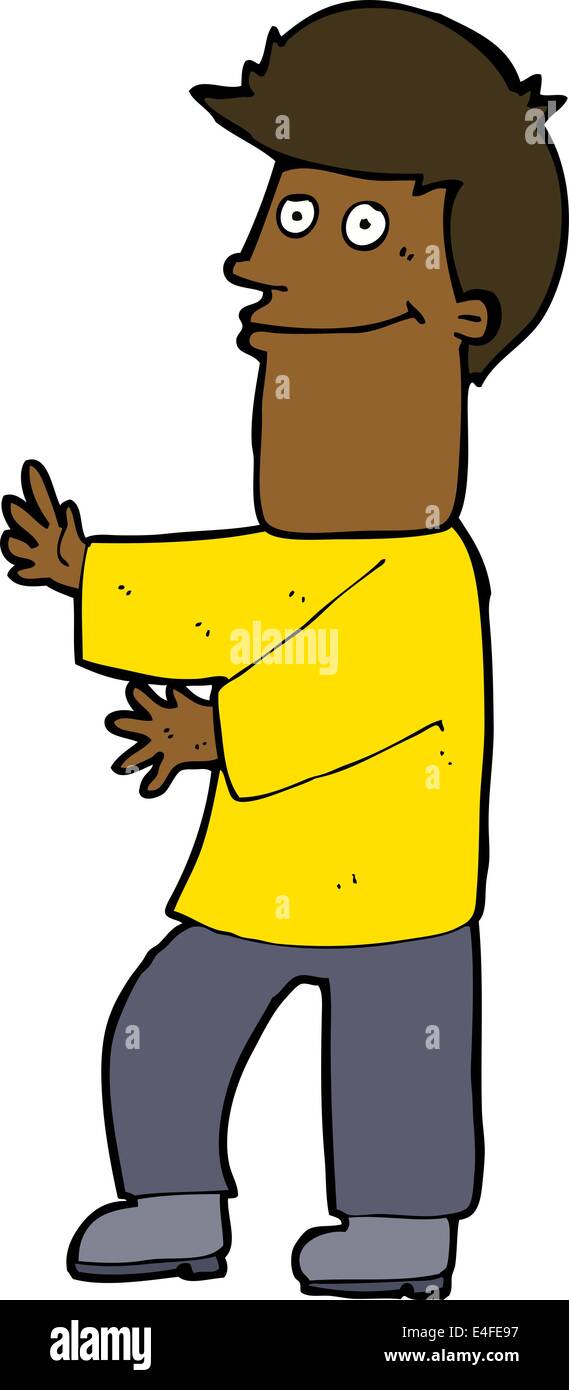 cartoon man gesturing Stock Vector Image & Art - Alamy
