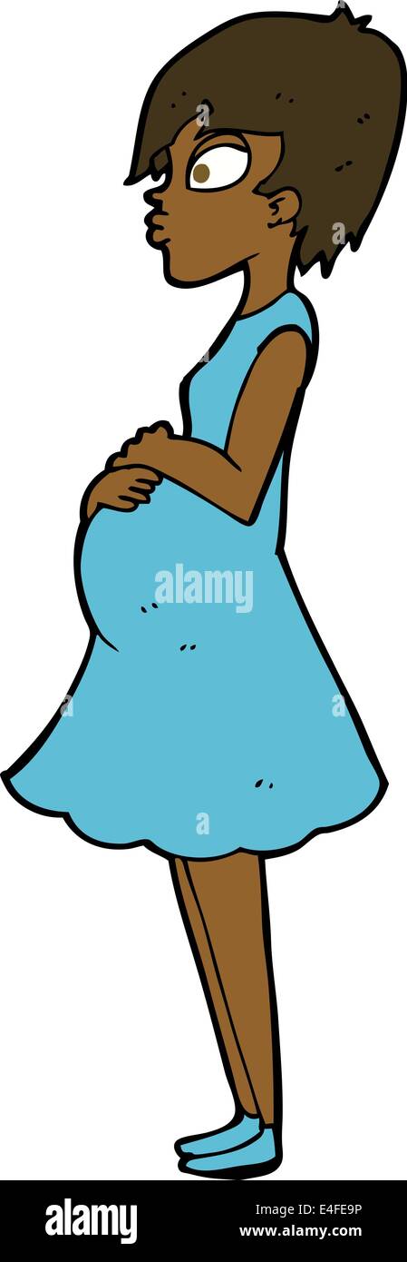 cartoon pregnant woman Stock Vector Image & Art - Alamy