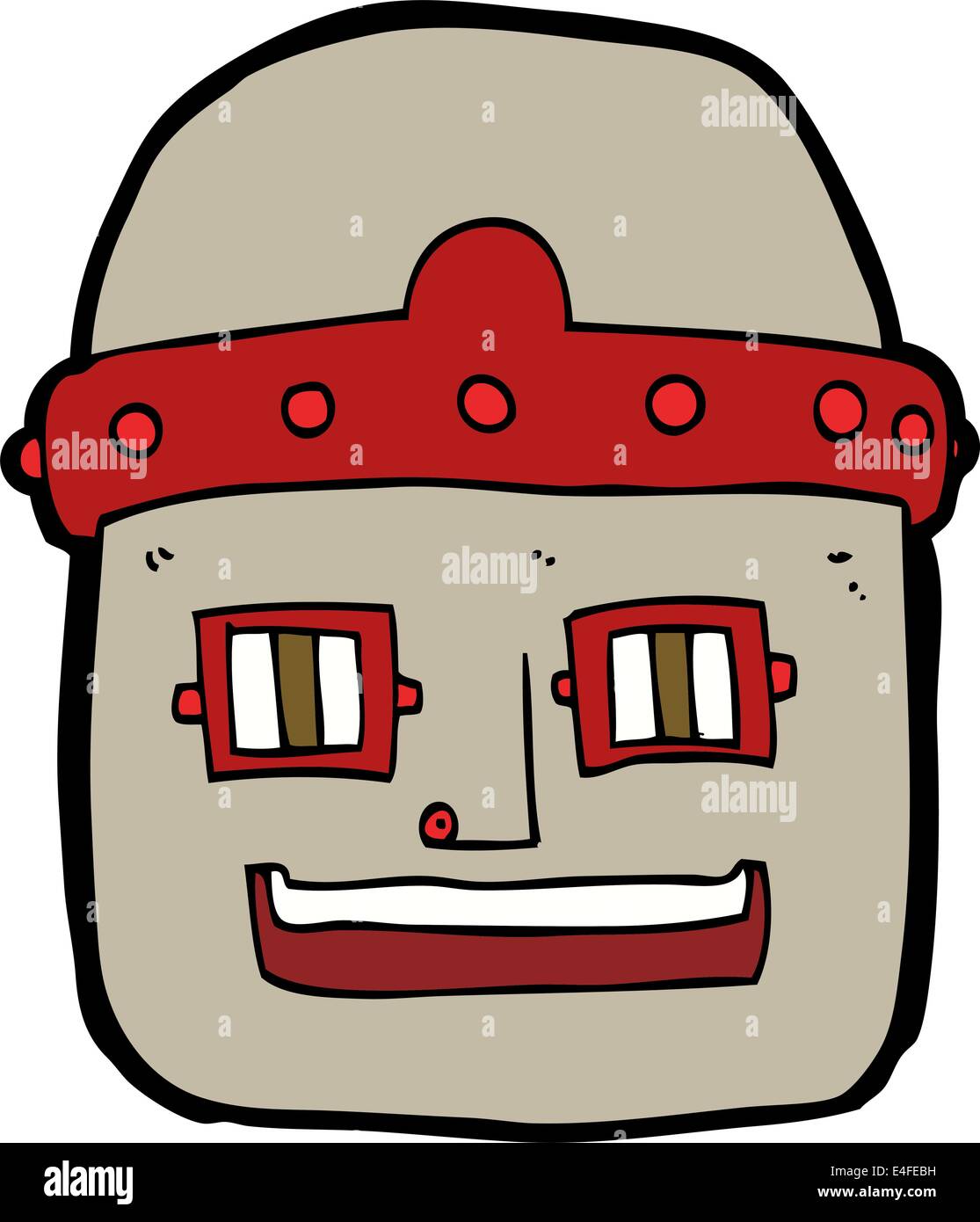 cartoon robot head Stock Vector Image & Art - Alamy