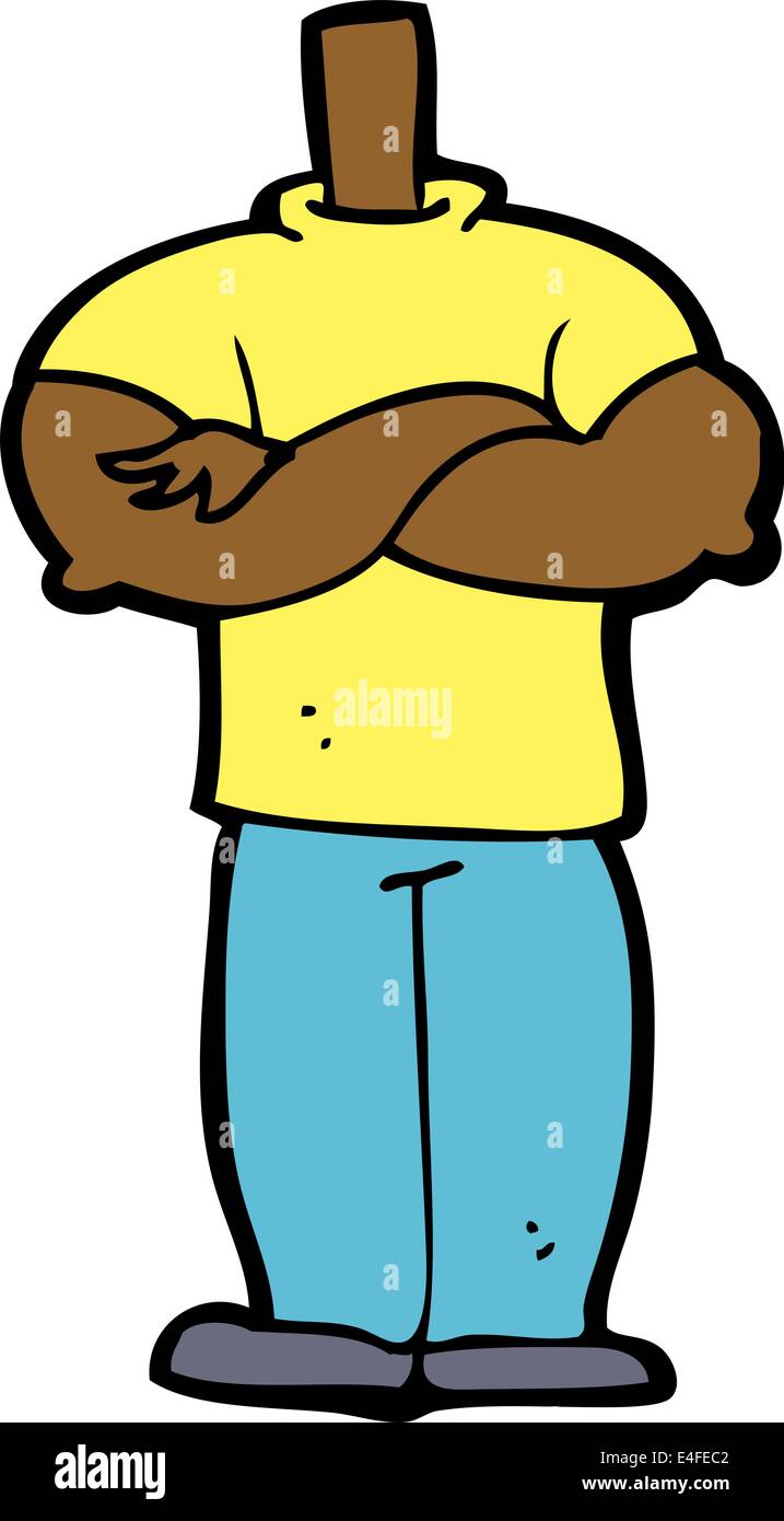 cartoon body with folded arms (mix and match cartoons or add own photos ...