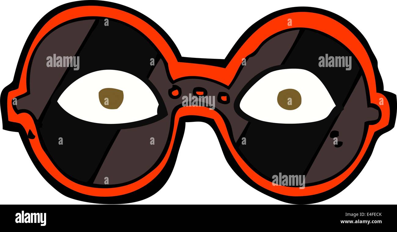 cartoon eyes in dark glasses Stock Vector Image & Art - Alamy