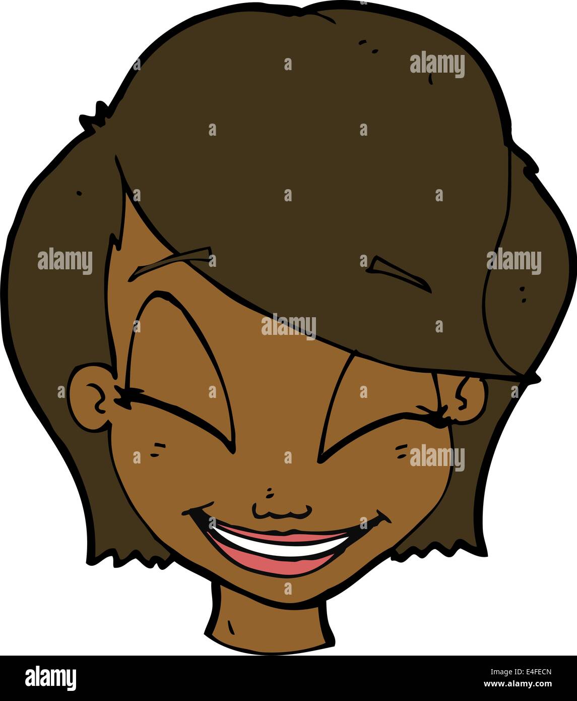 cartoon pretty female face Stock Vector Image & Art - Alamy