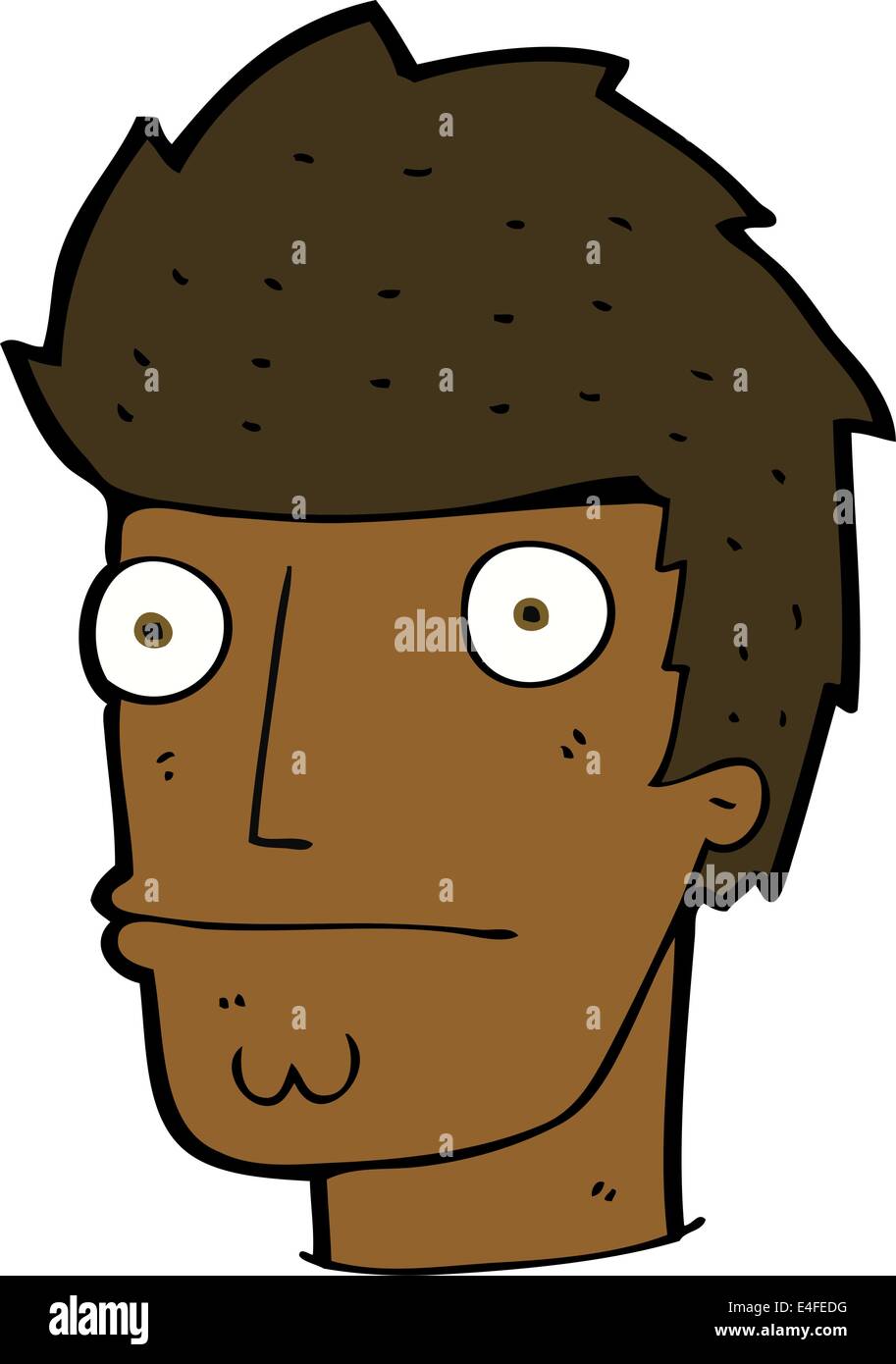 cartoon nervous man Stock Vector Image & Art - Alamy