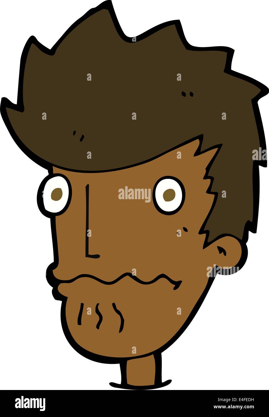 cartoon nervous man Stock Vector Image & Art - Alamy