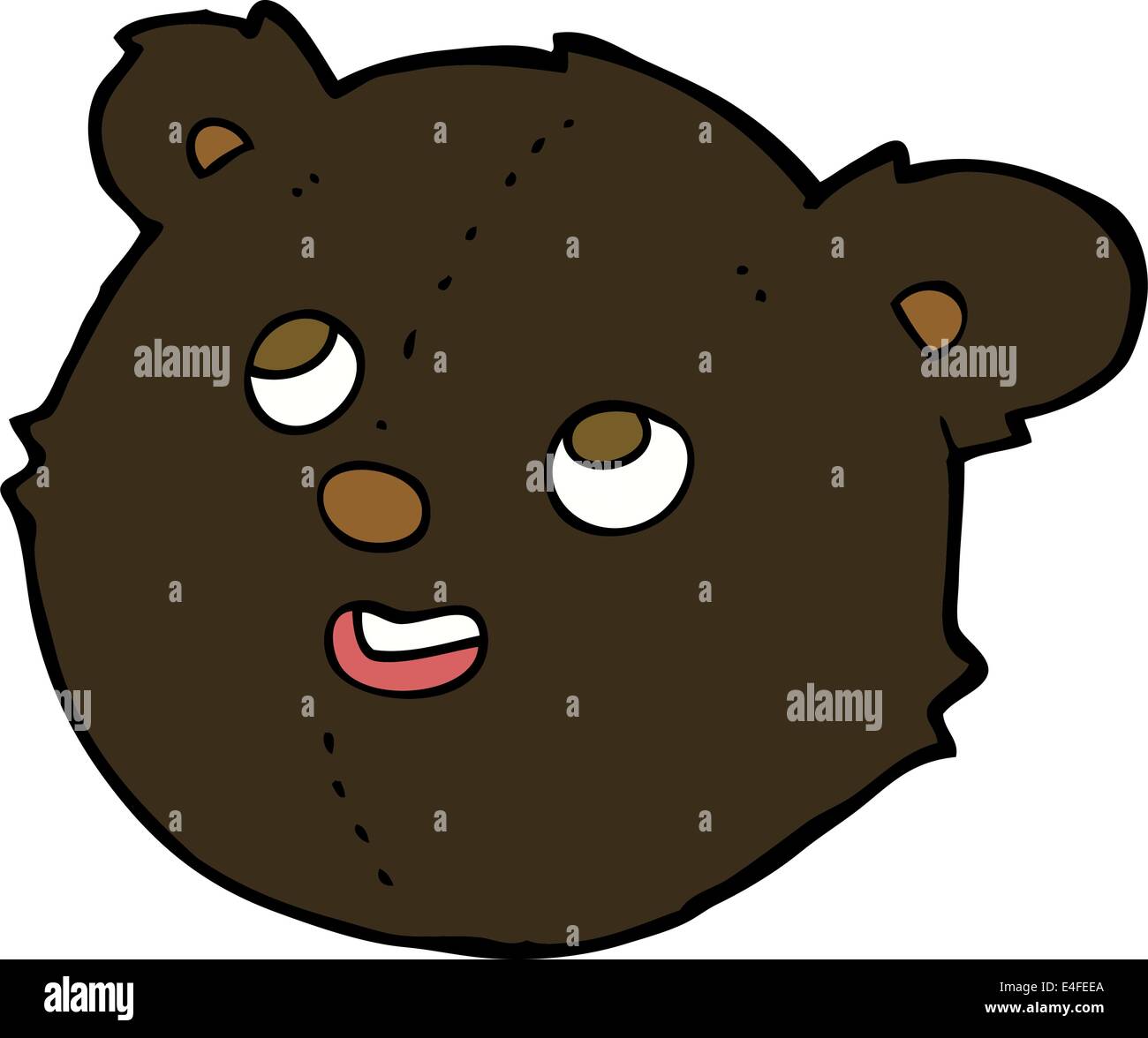 cartoon black bear face Stock Vector Image & Art - Alamy