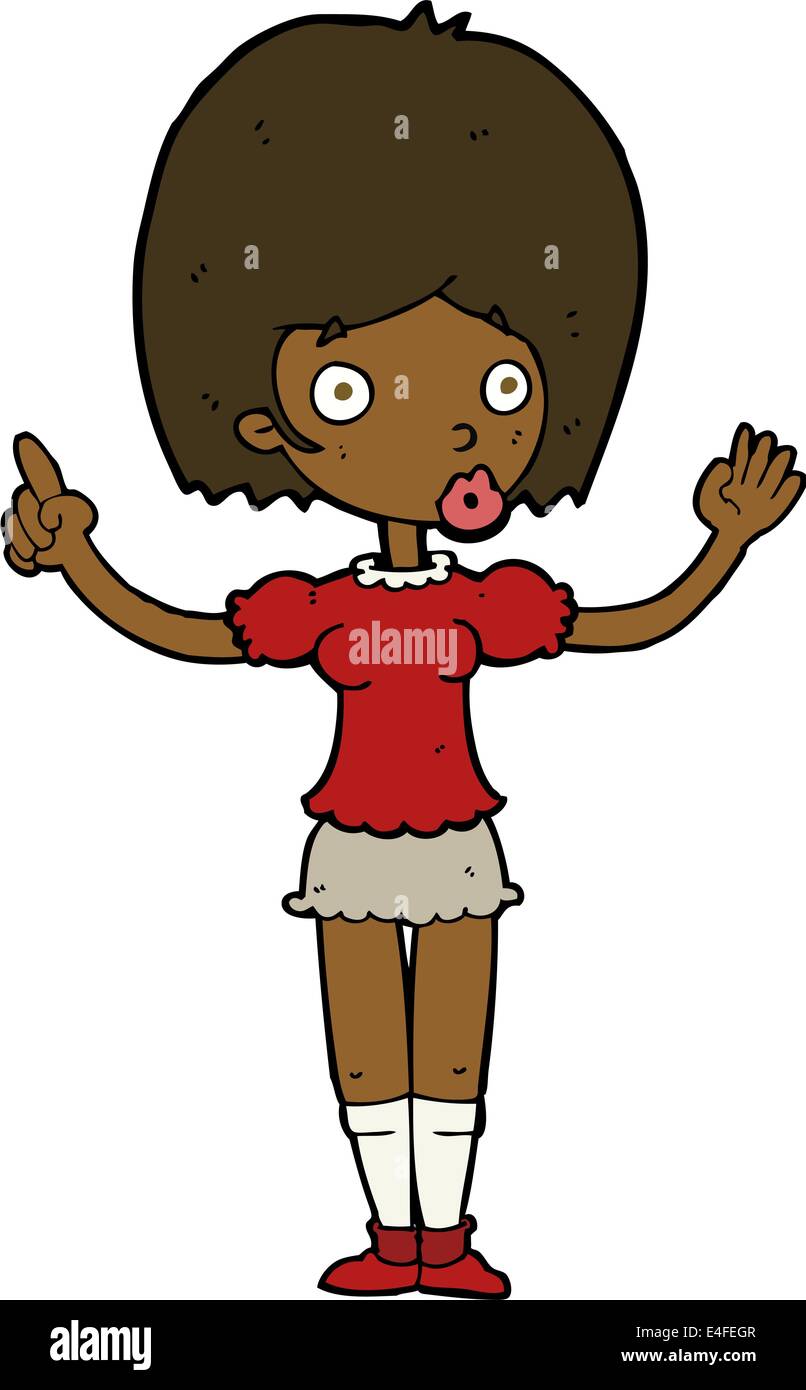 cartoon woman explaining her point Stock Vector Image & Art - Alamy