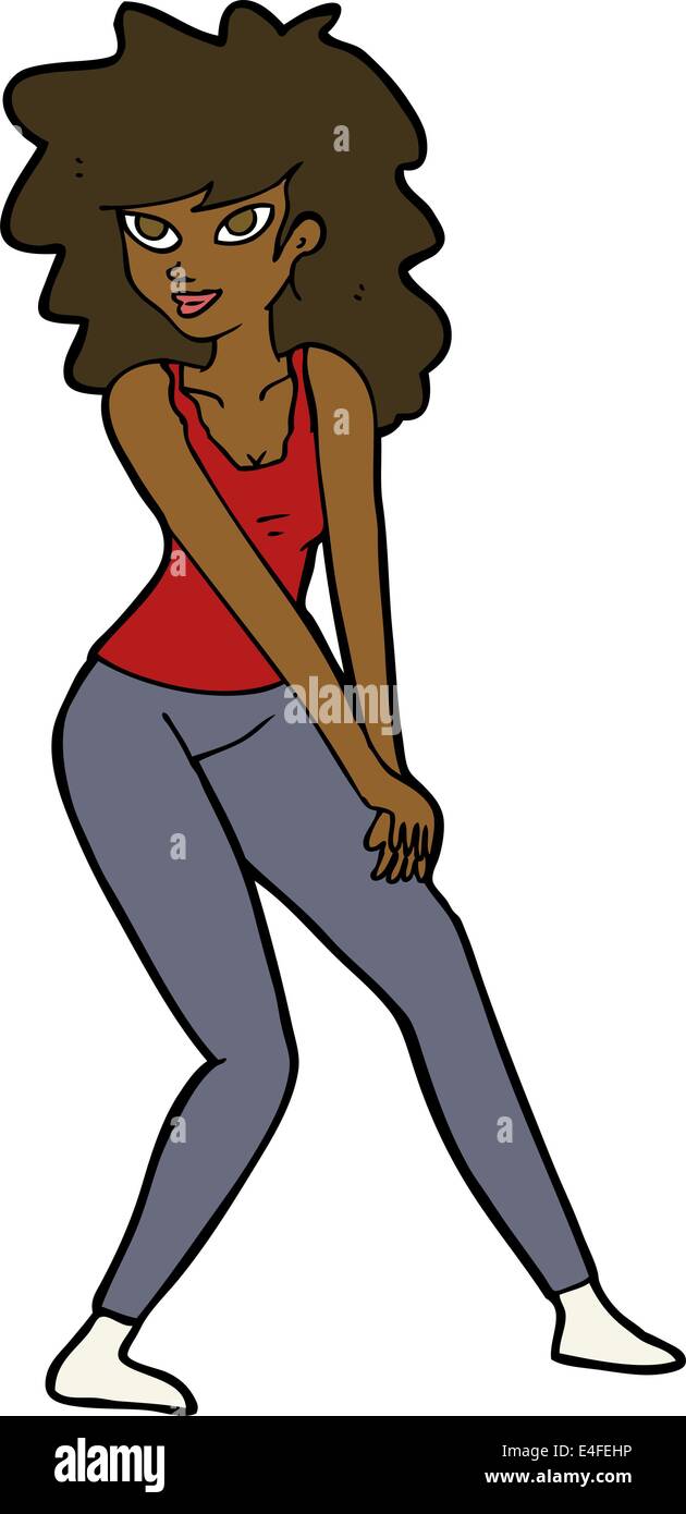 cartoon woman posing Stock Vector Image & Art - Alamy