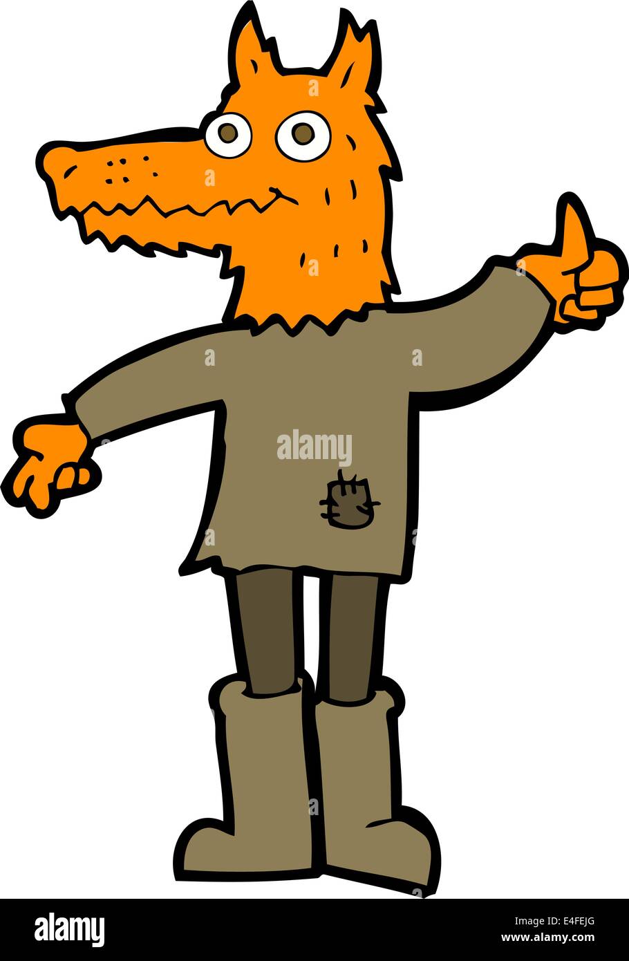 cartoon fox man Stock Vector Image & Art - Alamy