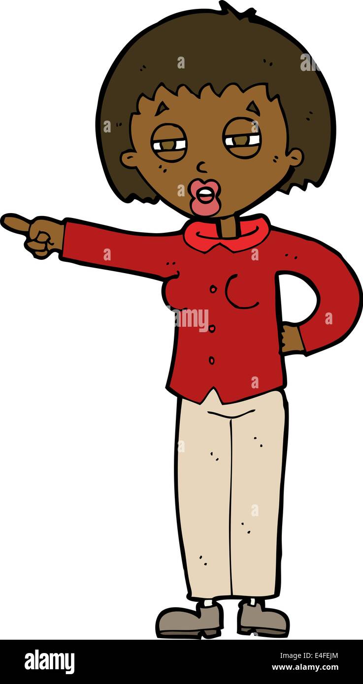 cartoon woman telling off Stock Vector Image & Art - Alamy