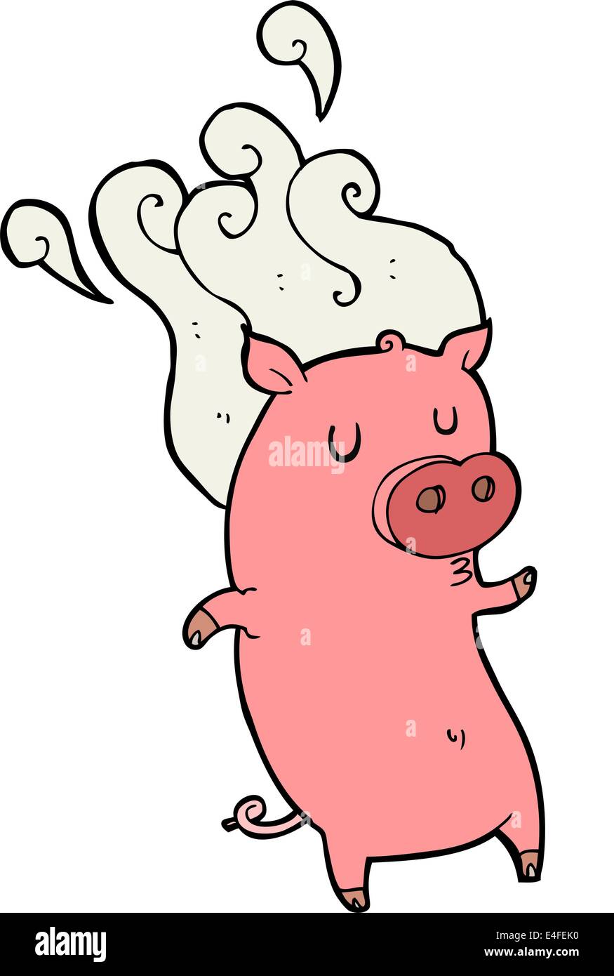 smelly cartoon pig Stock Vector Image & Art - Alamy