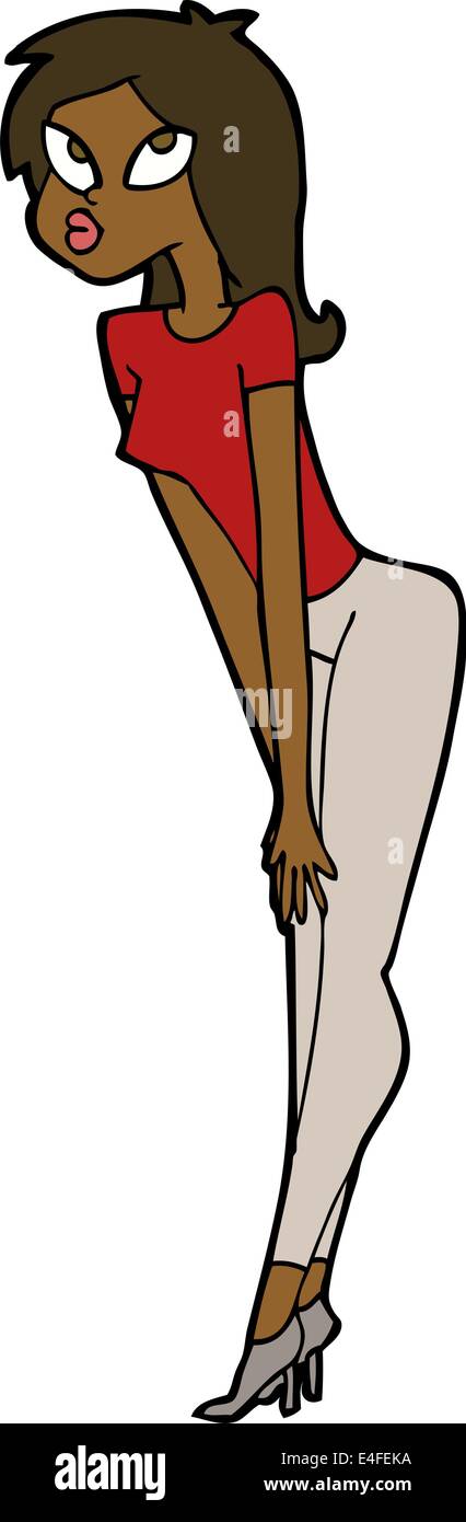 Attractive good looking woman Stock Vector Images - Alamy