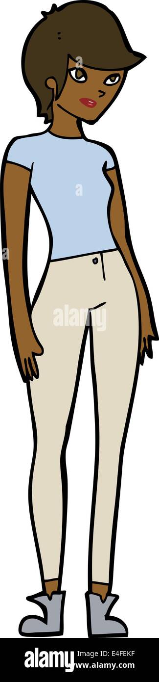 cartoon modern attractive woman Stock Vector Image & Art - Alamy