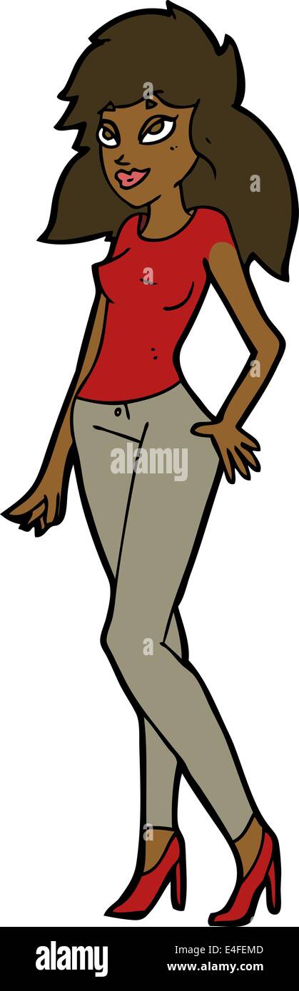 cartoon pretty woman Stock Vector Image & Art - Alamy