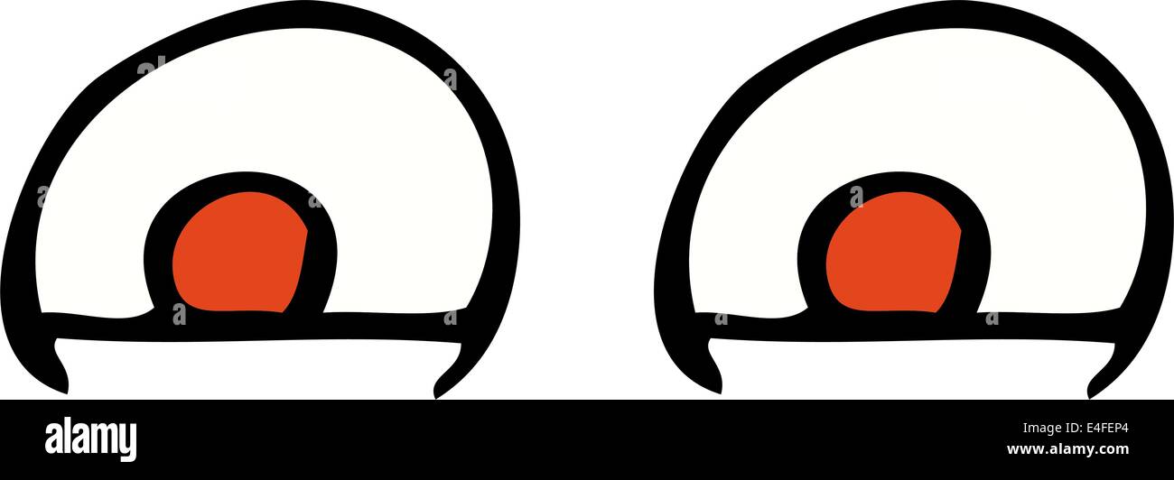 cartoon red eyes Stock Vector Image & Art - Alamy