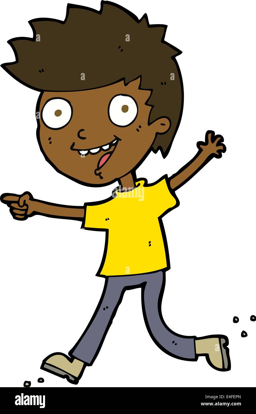 cartoon crazy excited boy Stock Vector Image & Art - Alamy