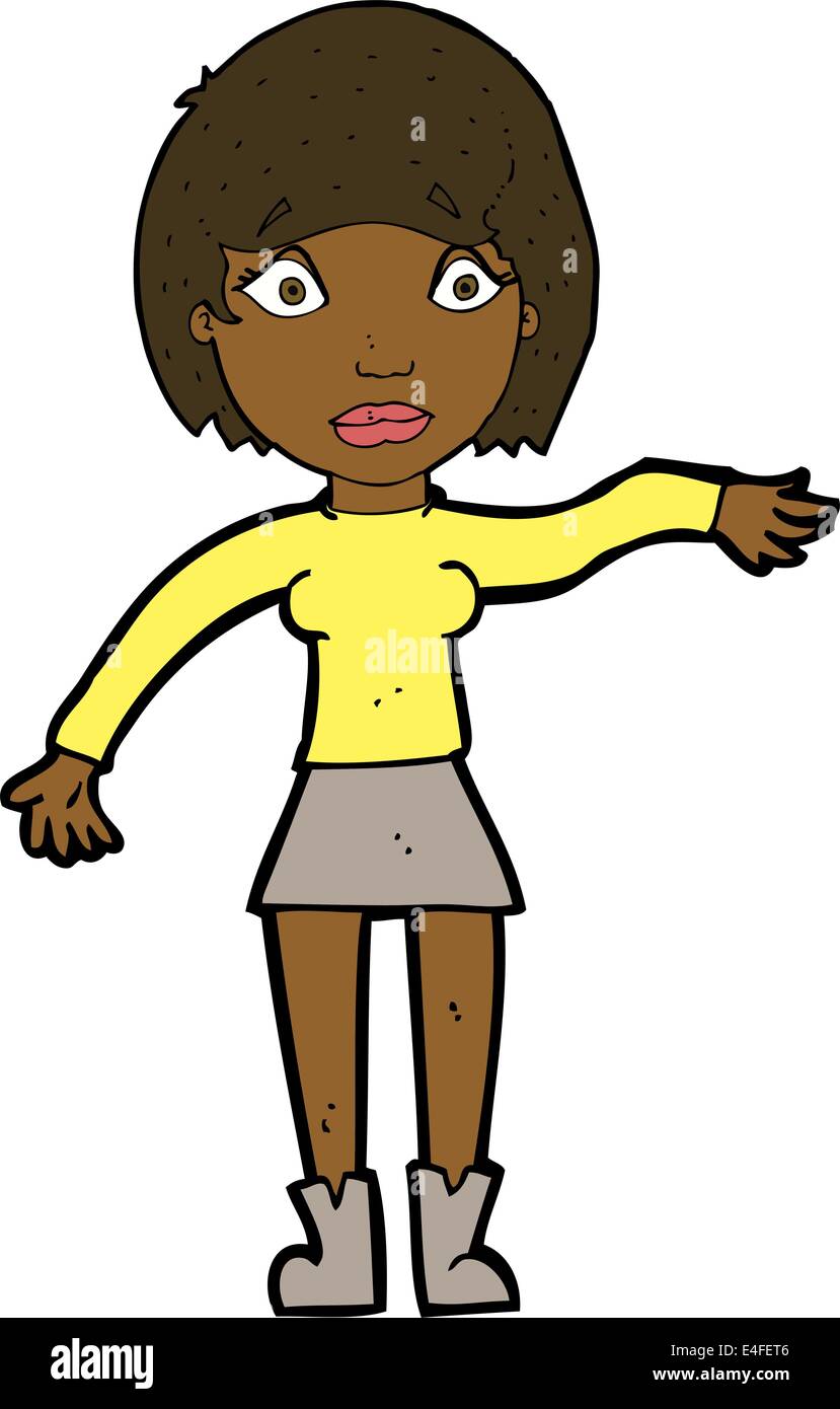 cartoon surprised woman Stock Vector Image & Art - Alamy