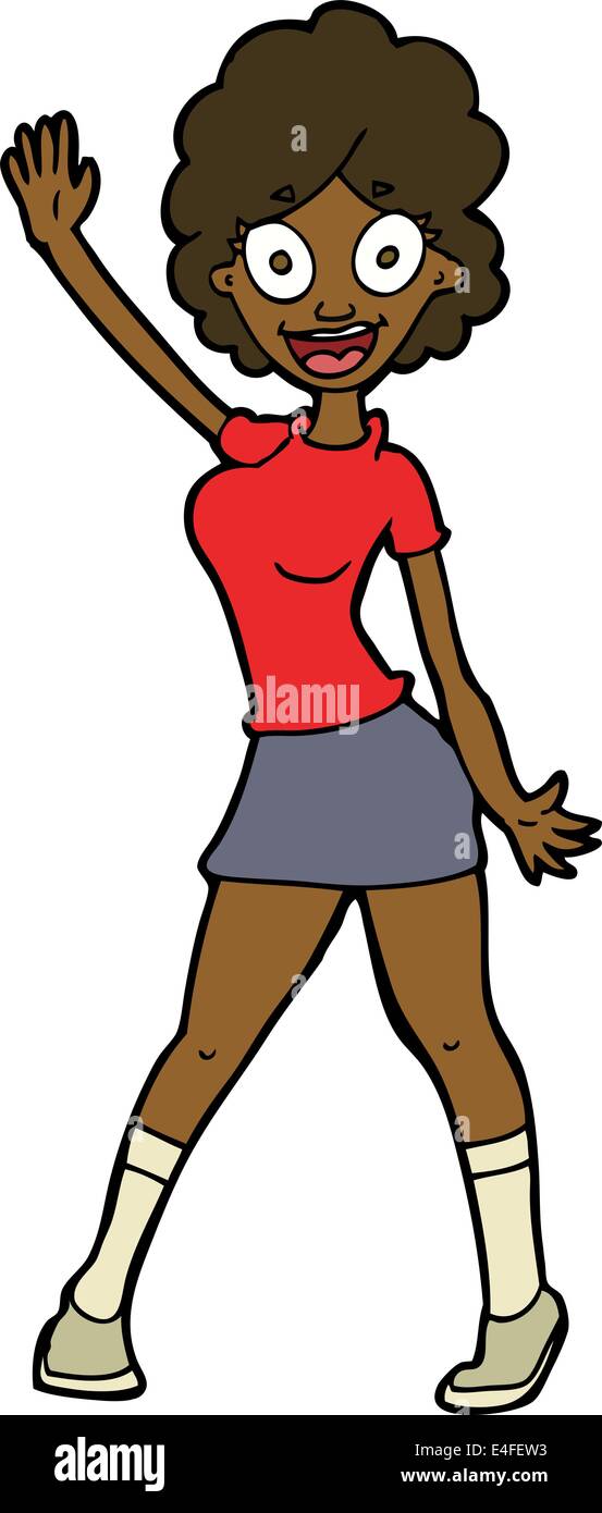 cartoon woman dancing Stock Vector Image & Art - Alamy