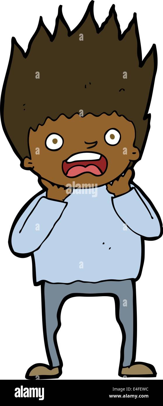cartoon man panicking Stock Vector Image & Art - Alamy