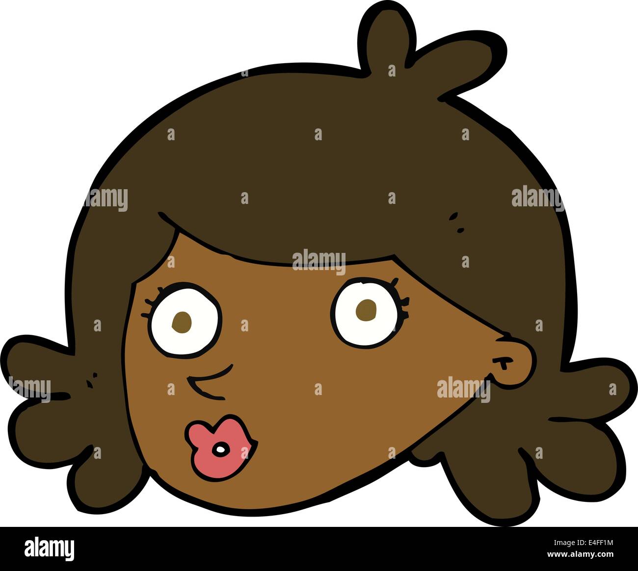 cartoon pretty face Stock Vector Image & Art - Alamy
