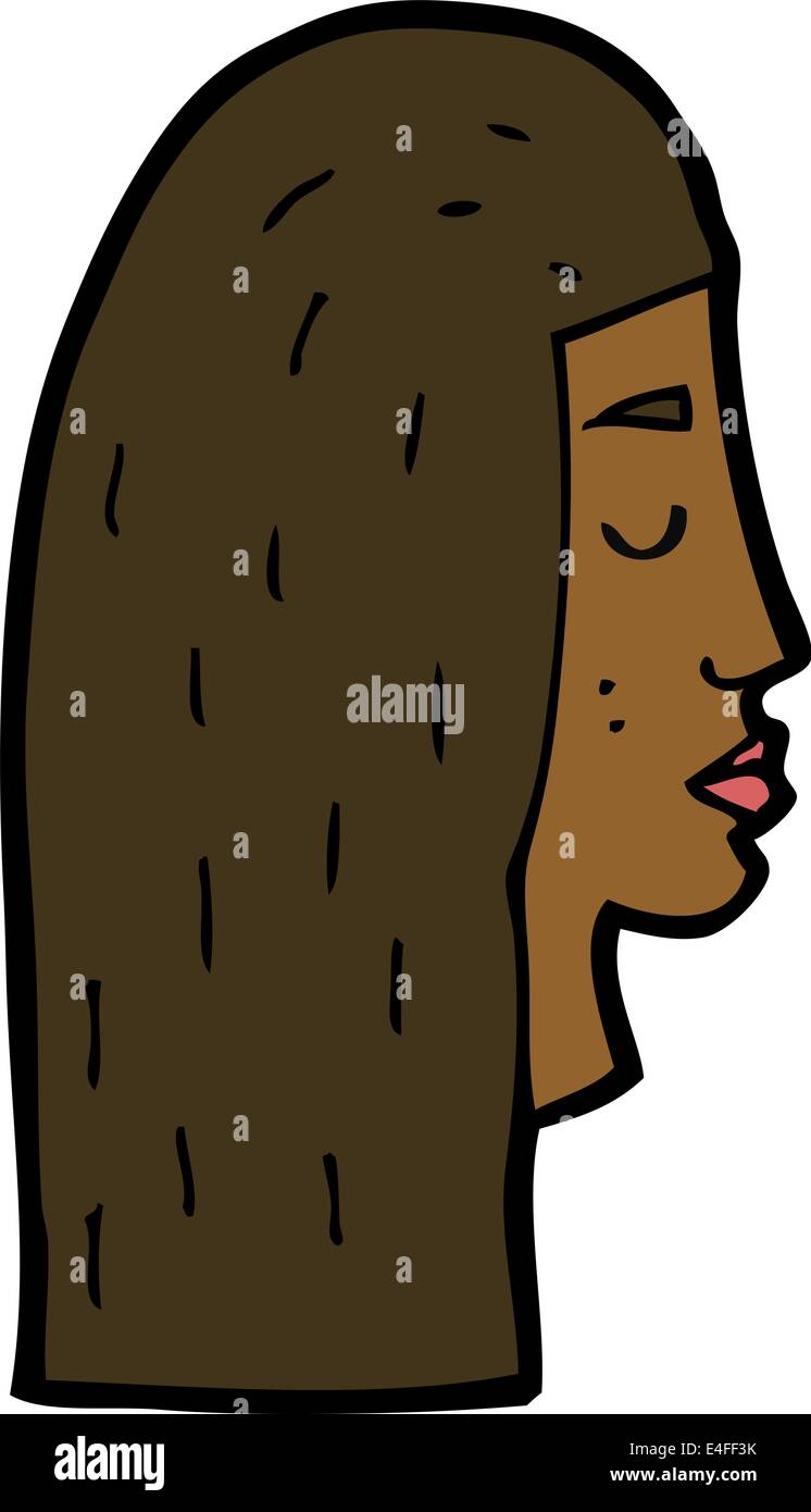 cartoon female face profile Stock Vector Image & Art - Alamy