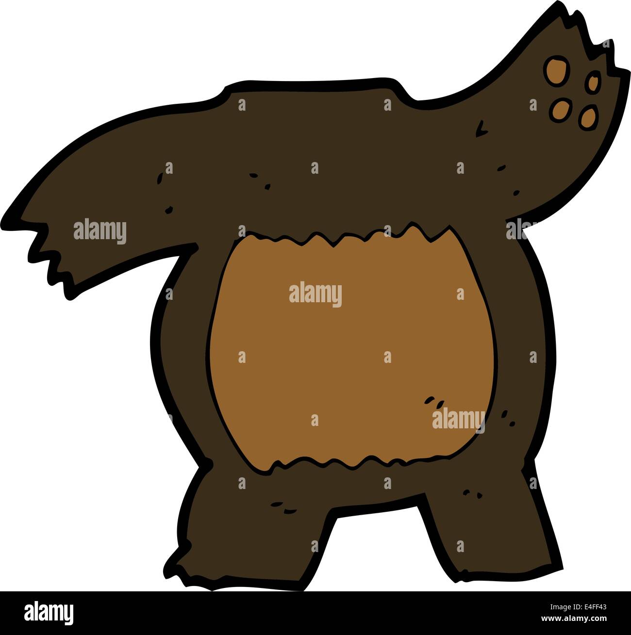 cartoon black bear body (mix and match or add own photos Stock Vector ...