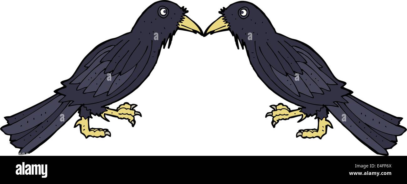 Crows vector vectors Cut Out Stock Images & Pictures - Alamy