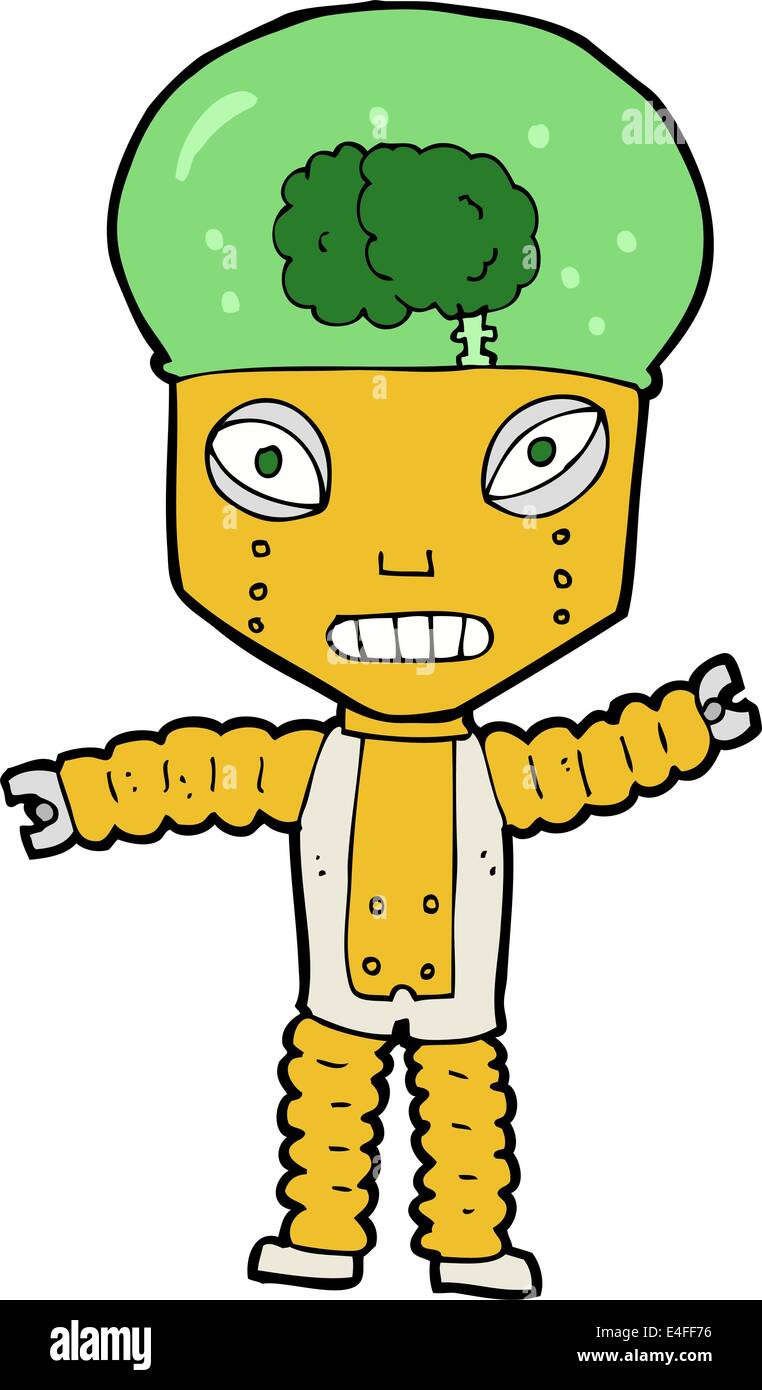 cartoon future robot Stock Vector Image & Art - Alamy