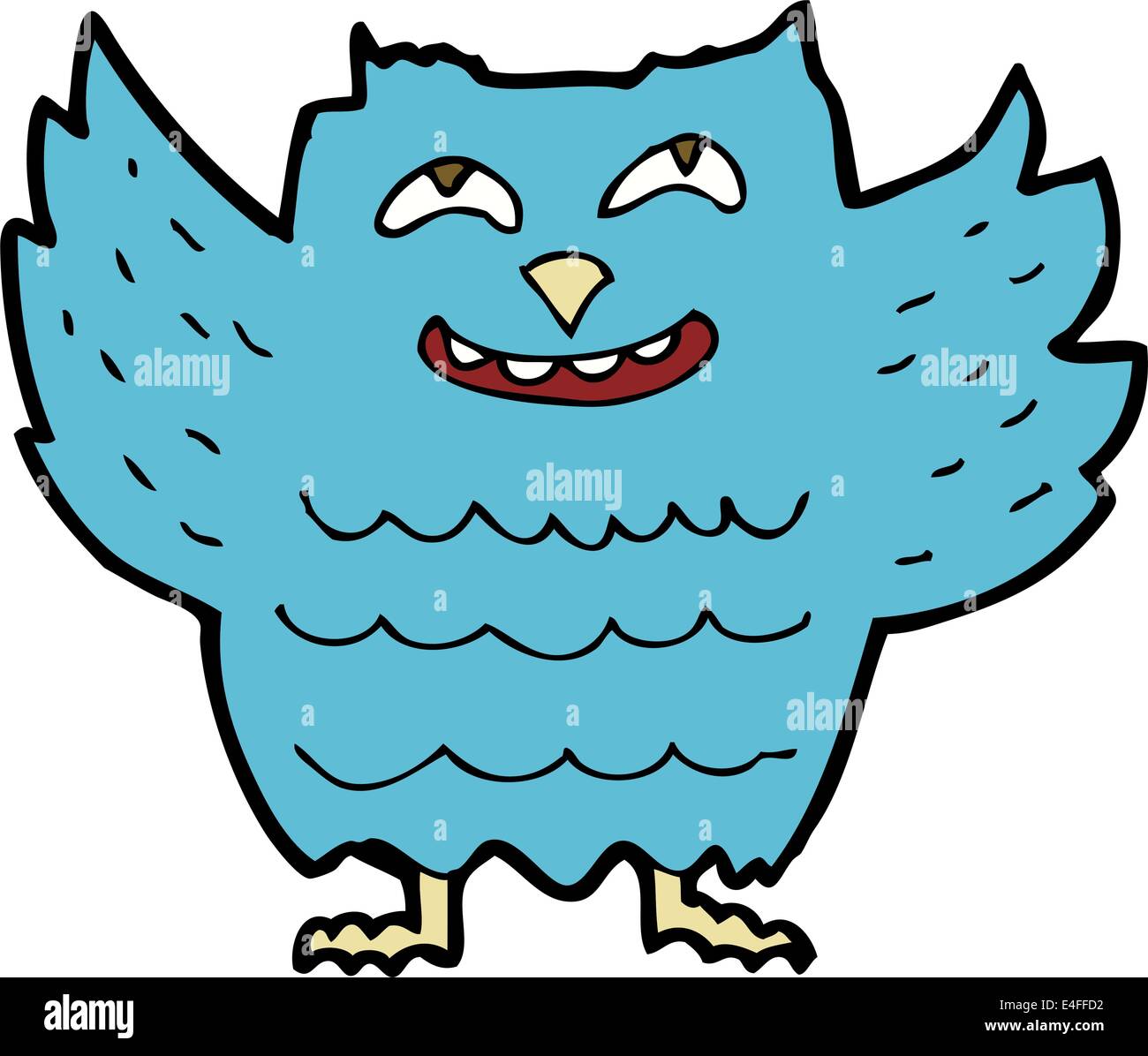 cartoon happy owl Stock Vector Image & Art - Alamy