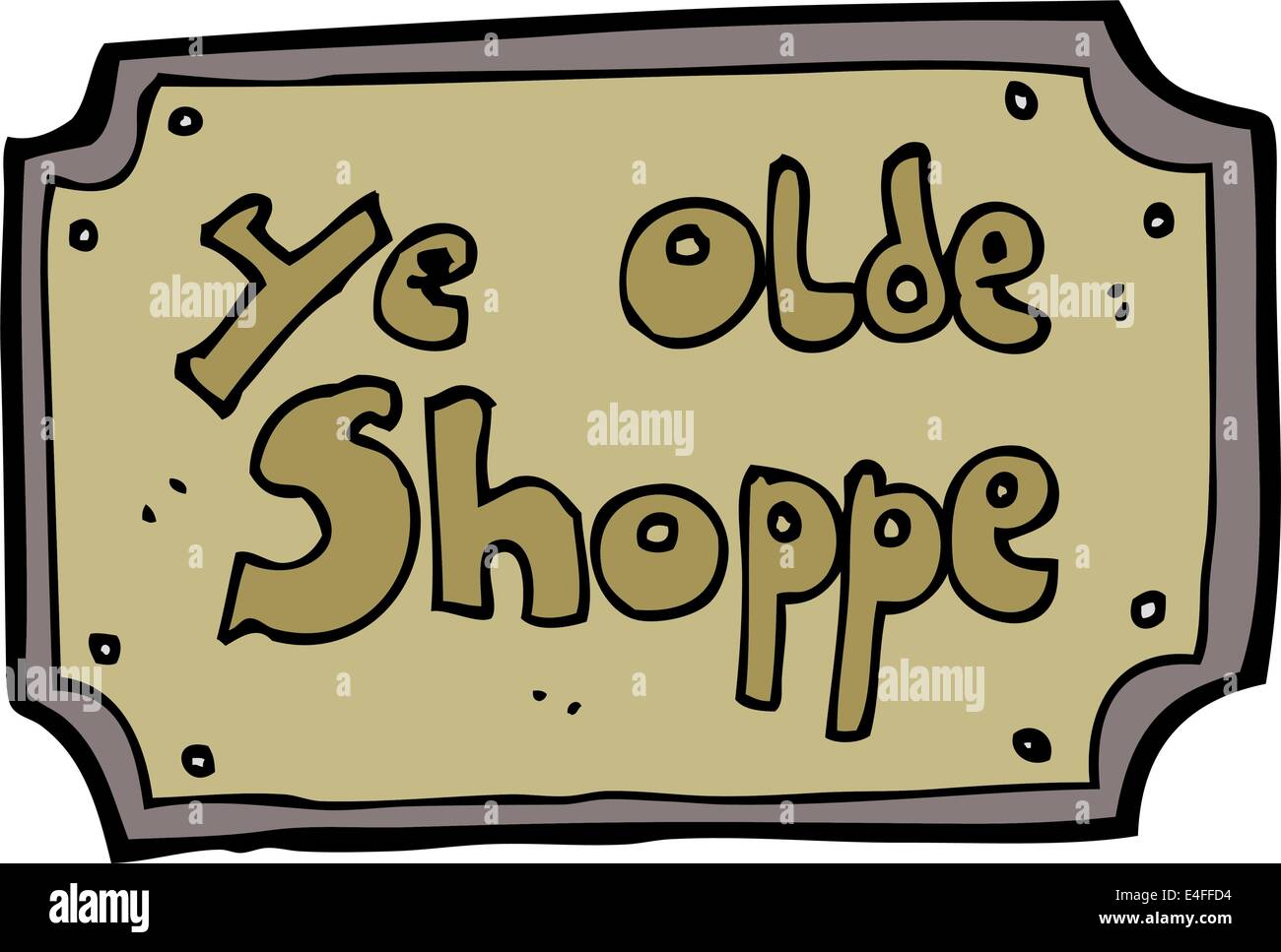 Quirky shop sign Stock Vector Images - Alamy