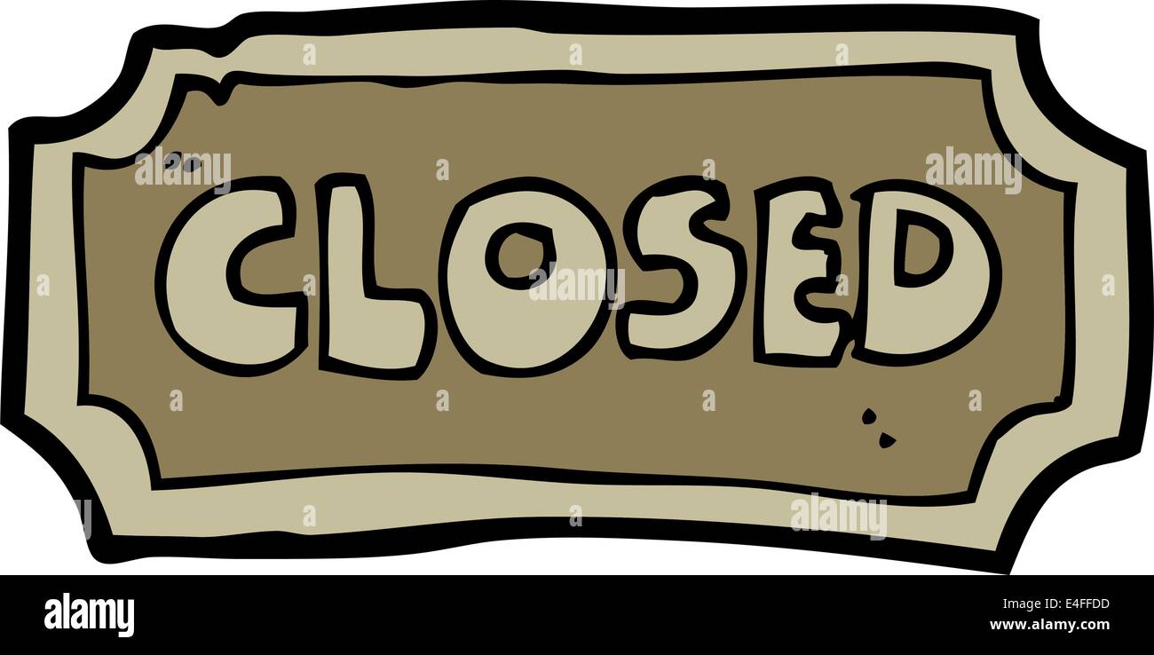 cartoon closed sign Stock Vector Image & Art - Alamy