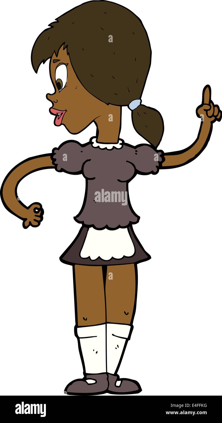 cartoon waitress calling order Stock Vector Image & Art - Alamy