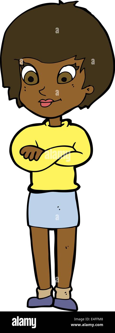 cartoon proud woman Stock Vector Image & Art - Alamy