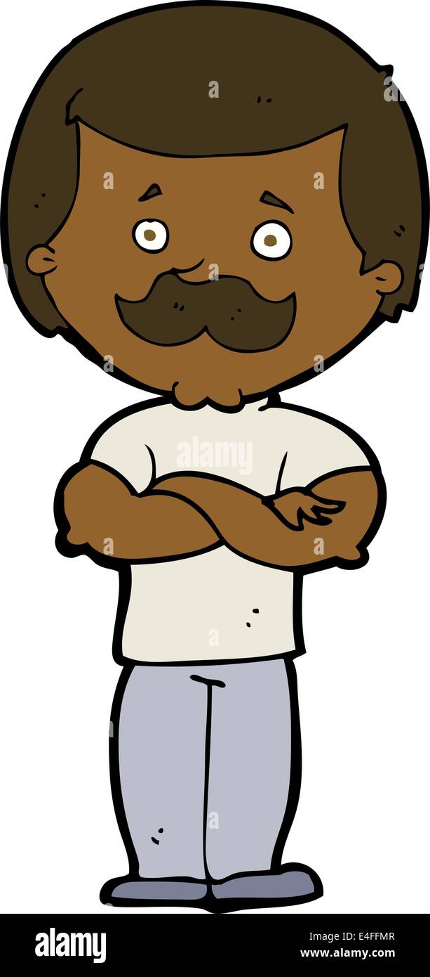cartoon manly mustache man Stock Vector Image & Art - Alamy