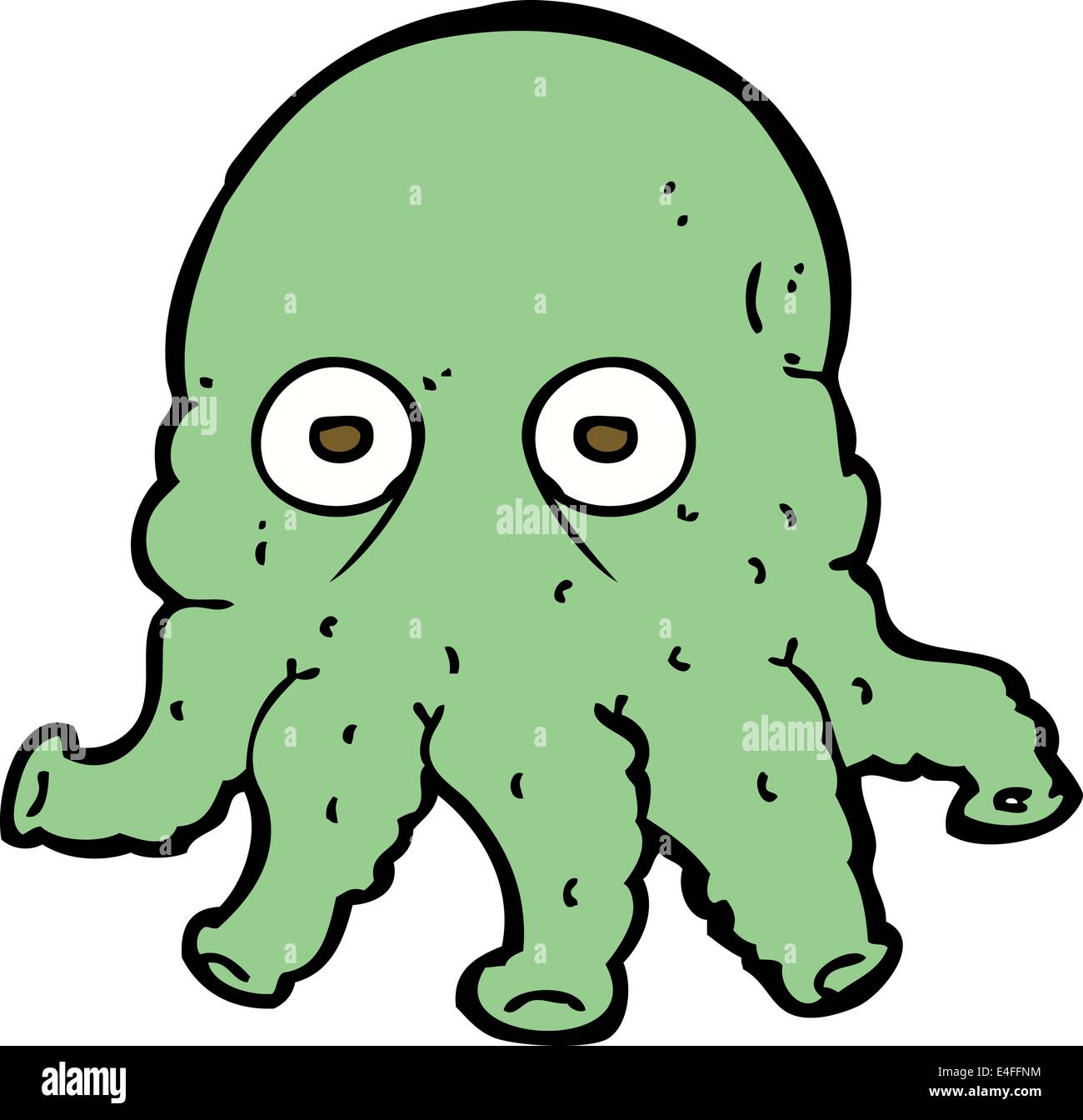 cartoon alien squid face Stock Vector Image & Art - Alamy