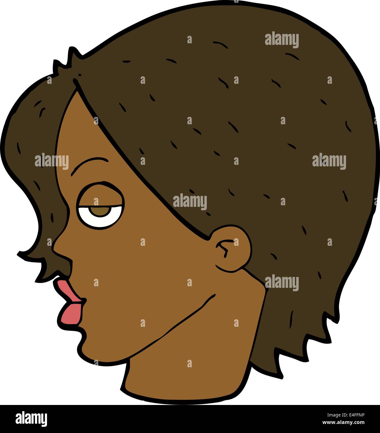 cartoon woman raising eyebrow Stock Vector Image & Art - Alamy