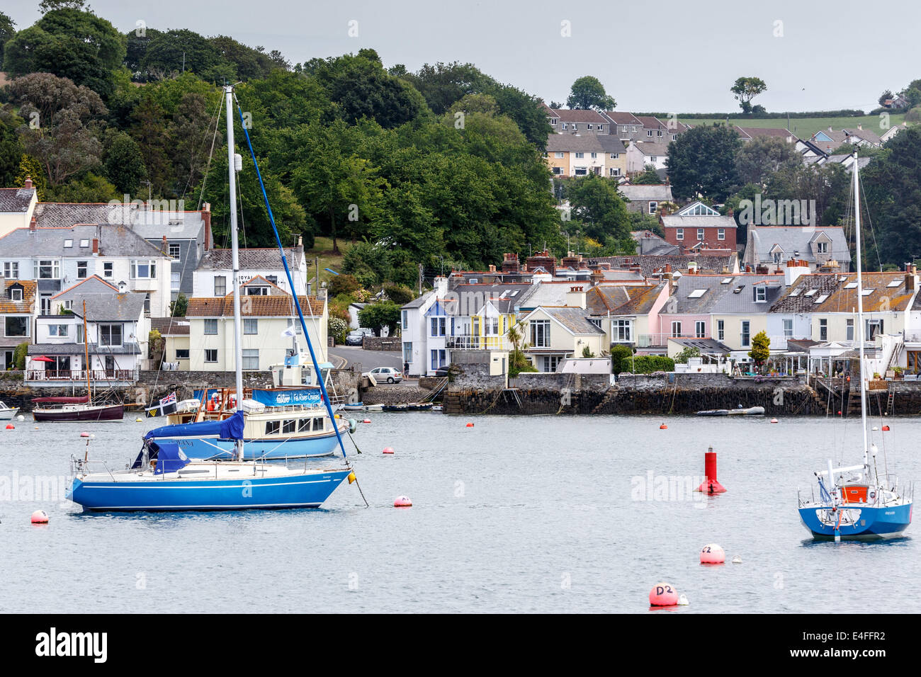 flushing village opposite Falmouth cornwall england uk gb Stock Photo ...