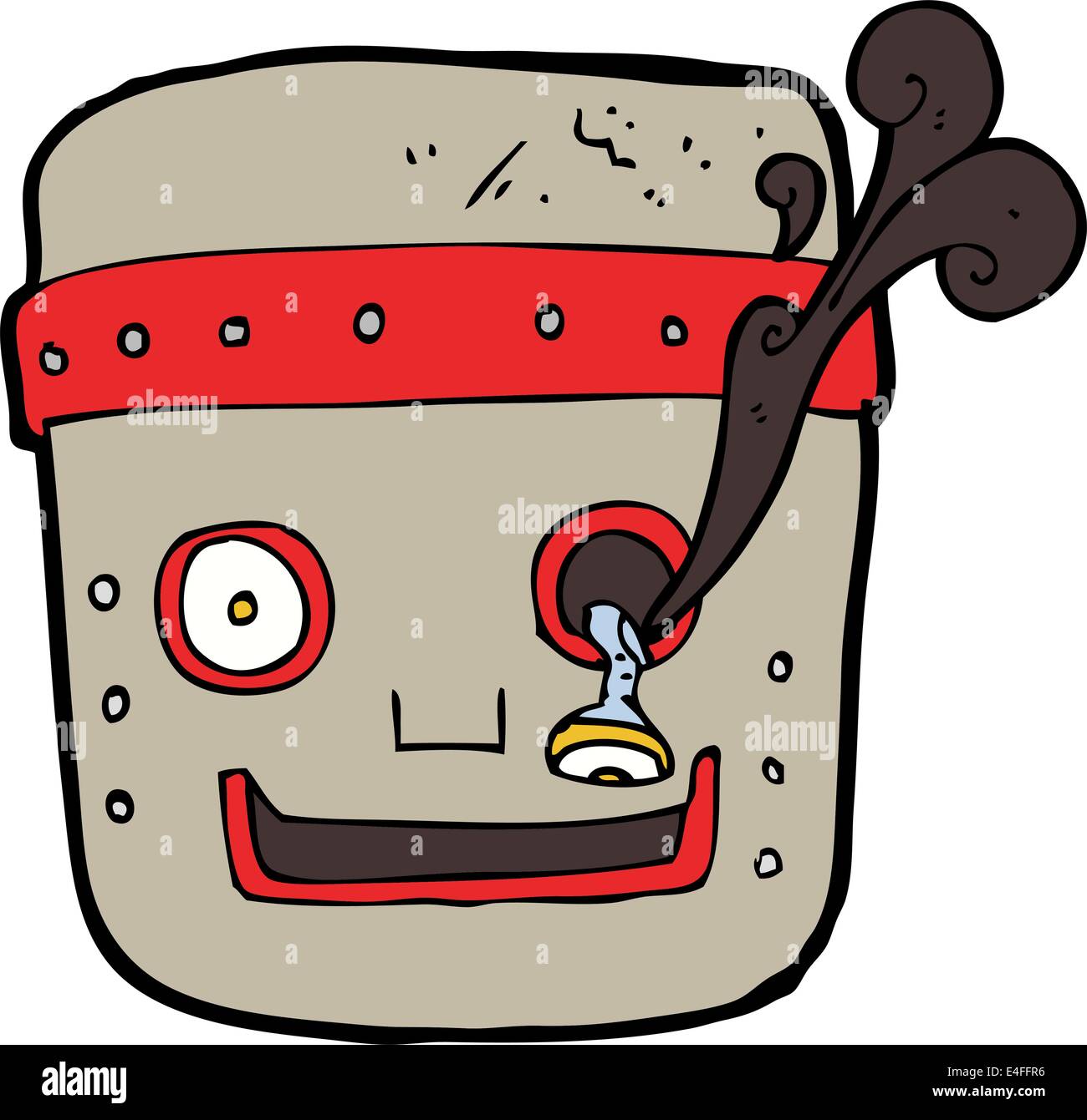 cartoon robot head Stock Vector Image & Art - Alamy