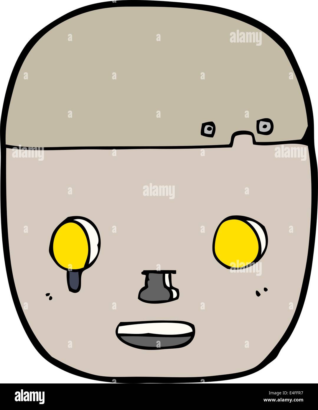 cartoon robot head Stock Vector Image & Art - Alamy