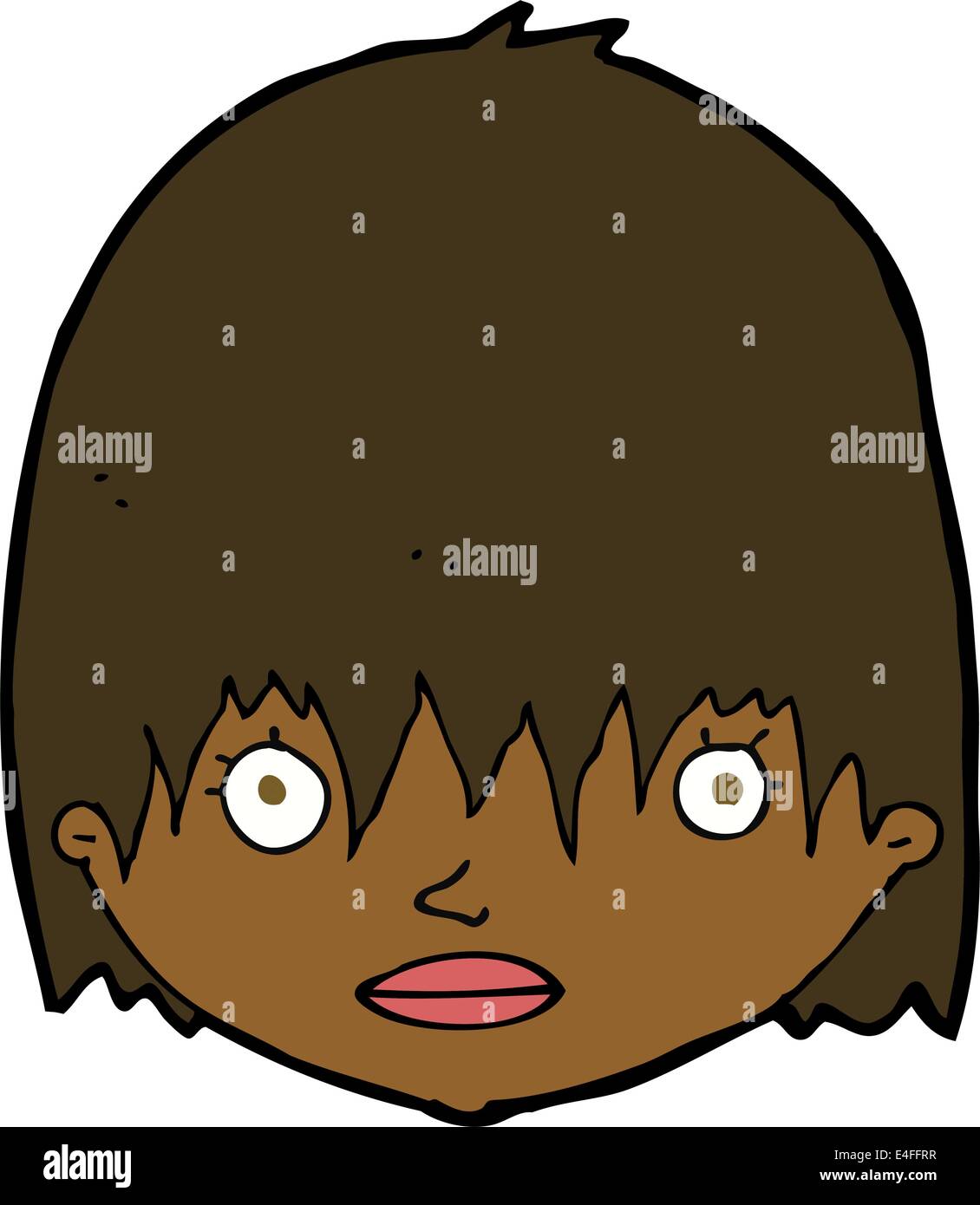 cartoon staring woman Stock Vector Image & Art - Alamy