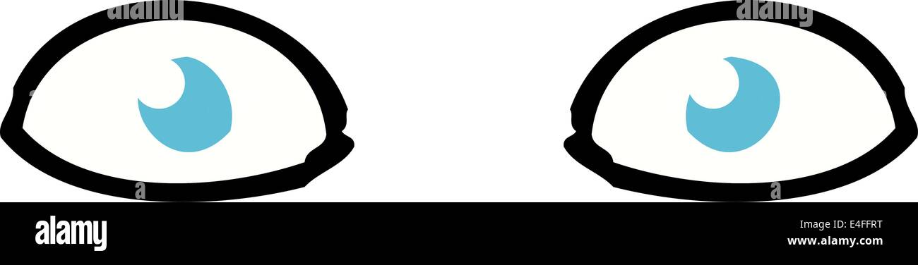 cartoon staring eyes Stock Vector Image & Art - Alamy