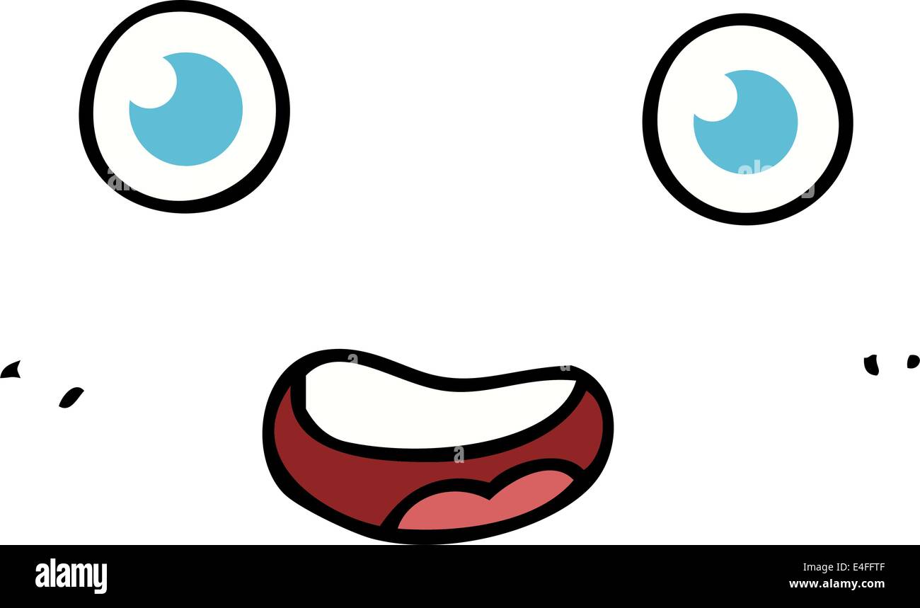 cartoon staring face Stock Vector Image & Art - Alamy