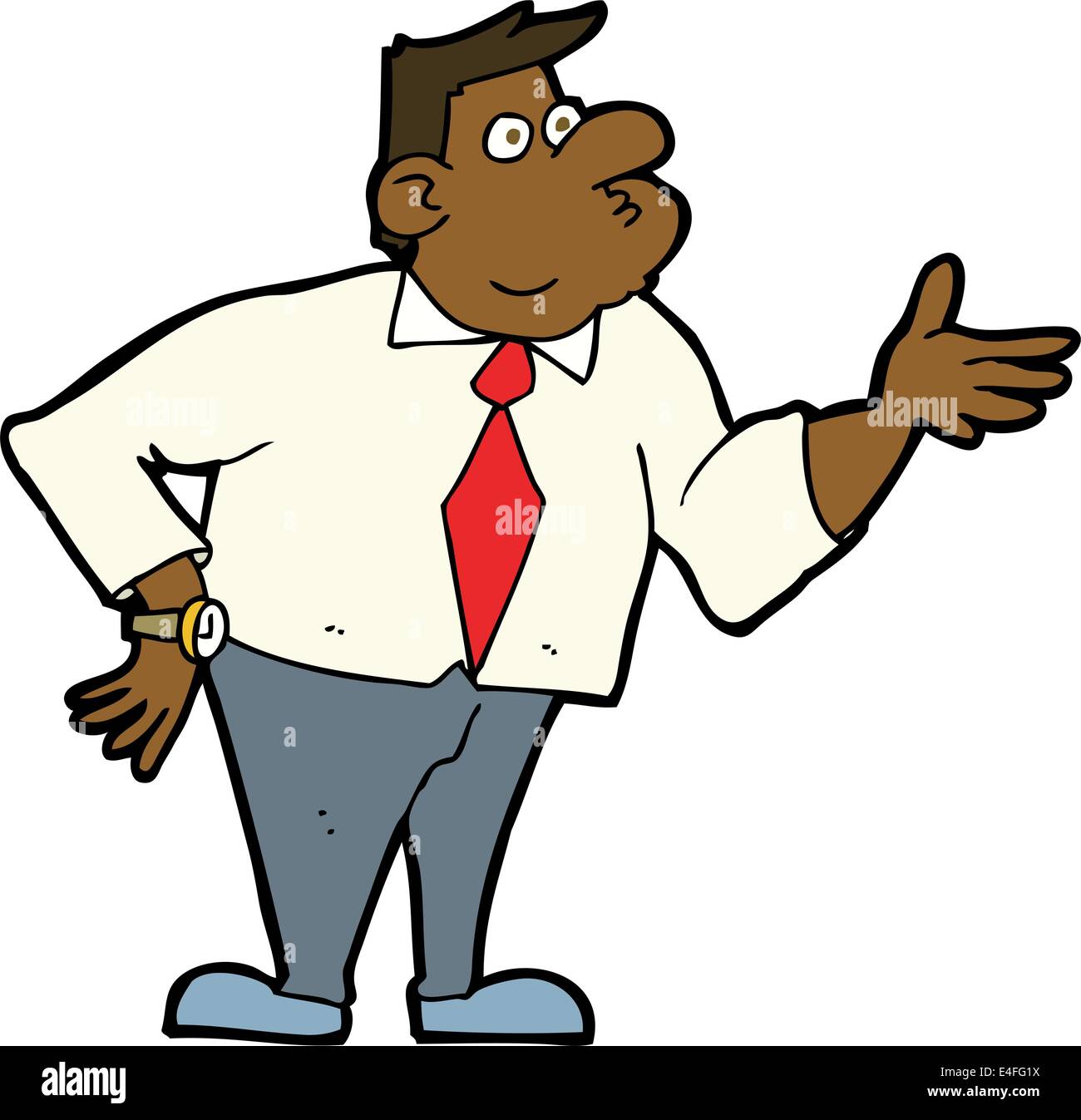 cartoon businessman asking question Stock Vector Image & Art - Alamy