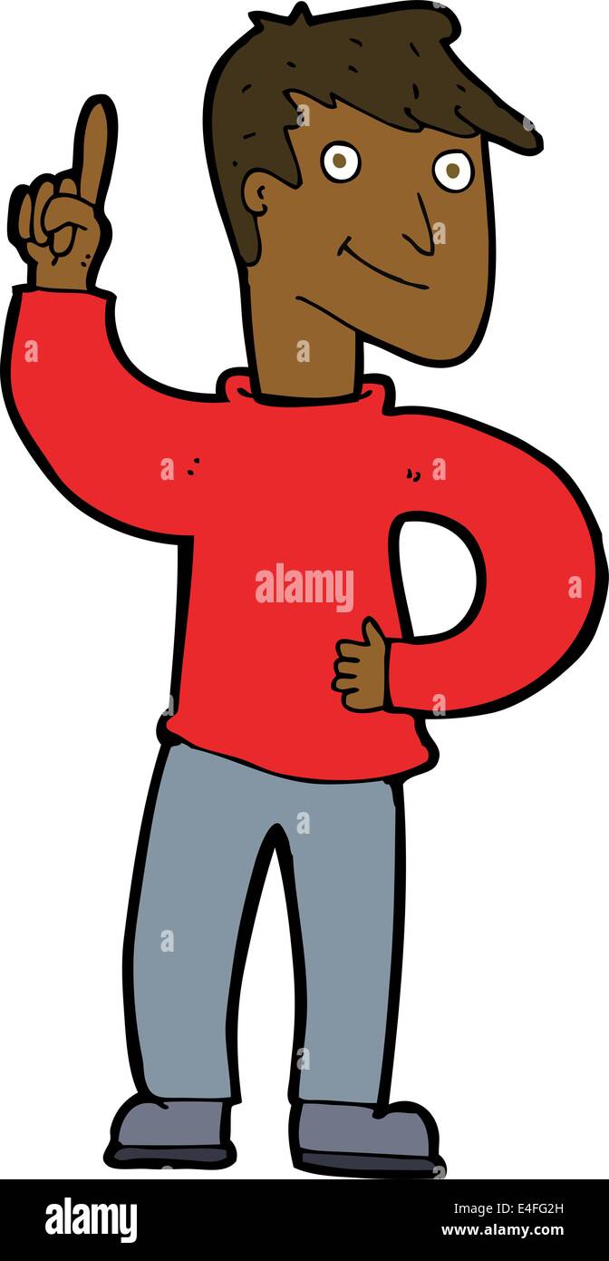cartoon man with great idea Stock Vector Image & Art - Alamy