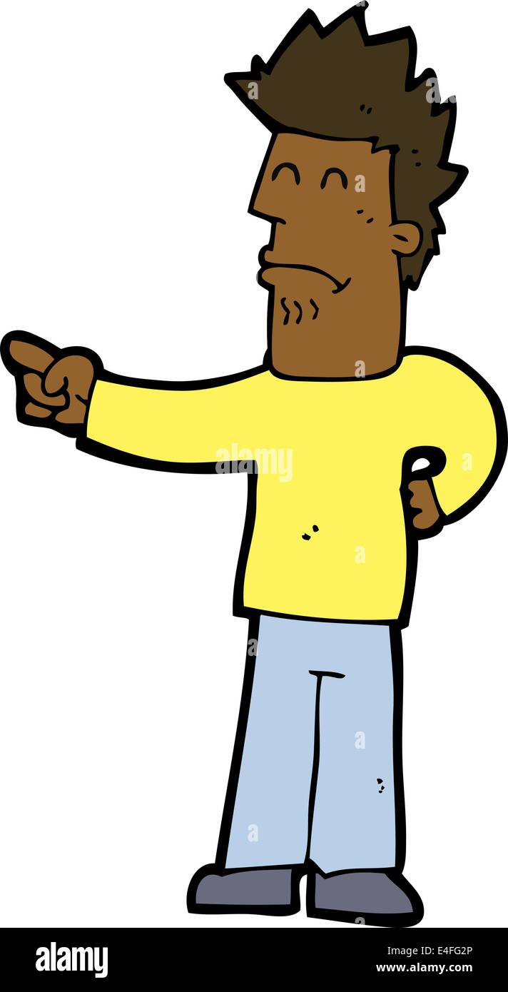 cartoon man pointing Stock Vector Image & Art - Alamy