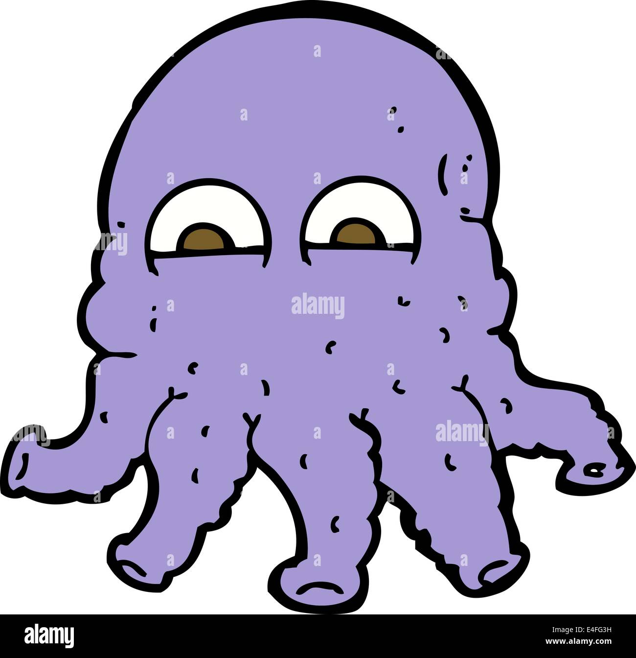 cartoon alien squid face Stock Vector Image & Art - Alamy