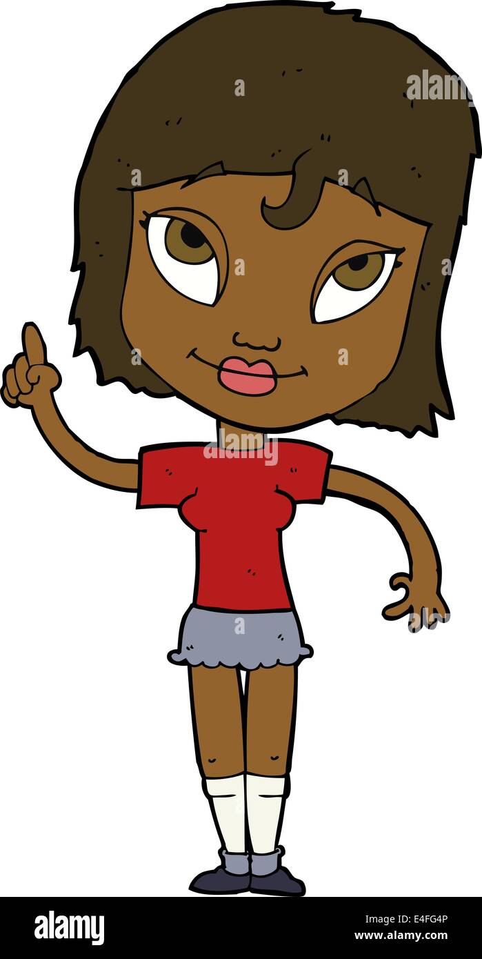 cartoon woman with idea Stock Vector Image & Art - Alamy