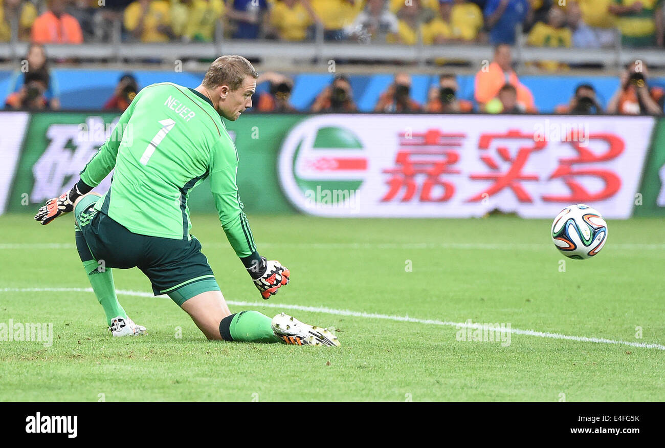 Belo Horizonte, Brazil. 08th June, 2014. German goal keeper Manuel ...