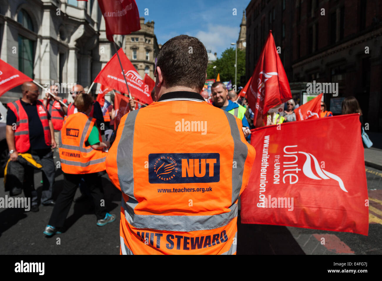 Liverpool, UK. 10th July, 2014. Thousands have marched through ...