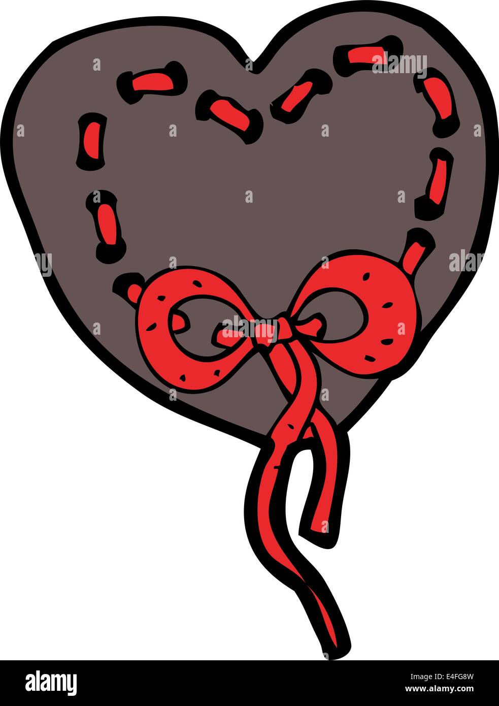 stitched heart cartoon Stock Vector Image & Art - Alamy